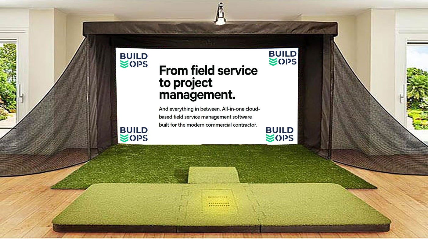 Build Ops Golf Simulator Branding